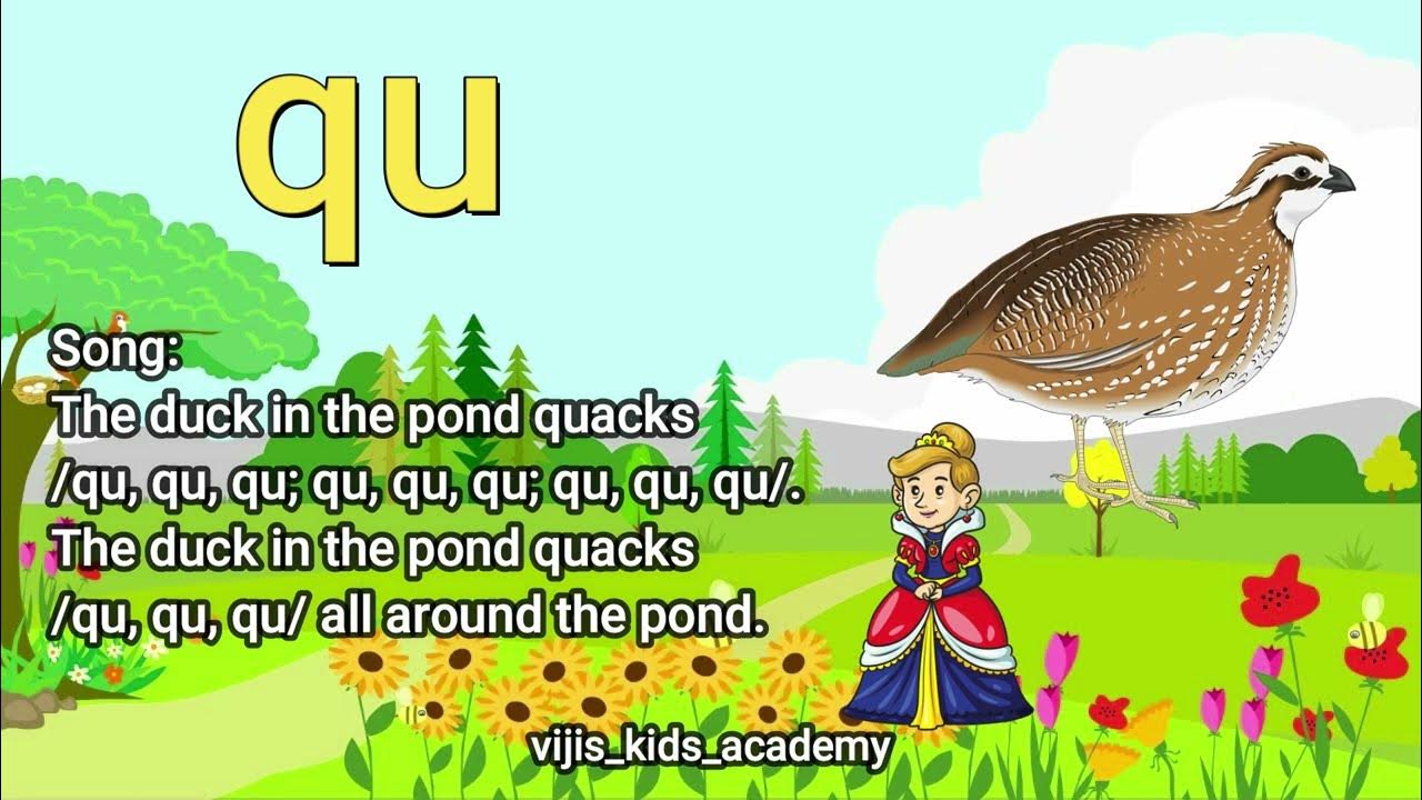 Jolly Phonics group 7 song for kids | qu ou oi ue er ar song - YouTube