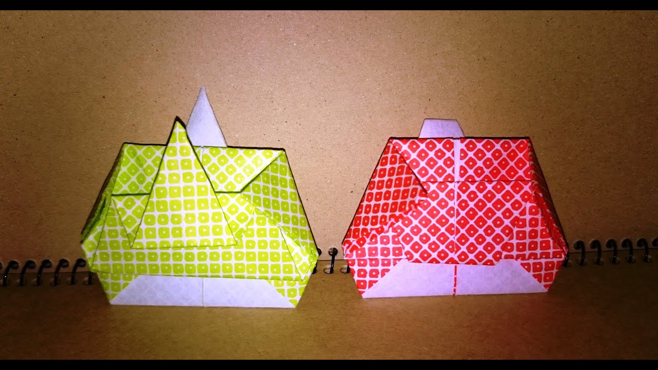 Japanese origami How to fold origami ～ Empress （Hina doll set）～ - YouTube