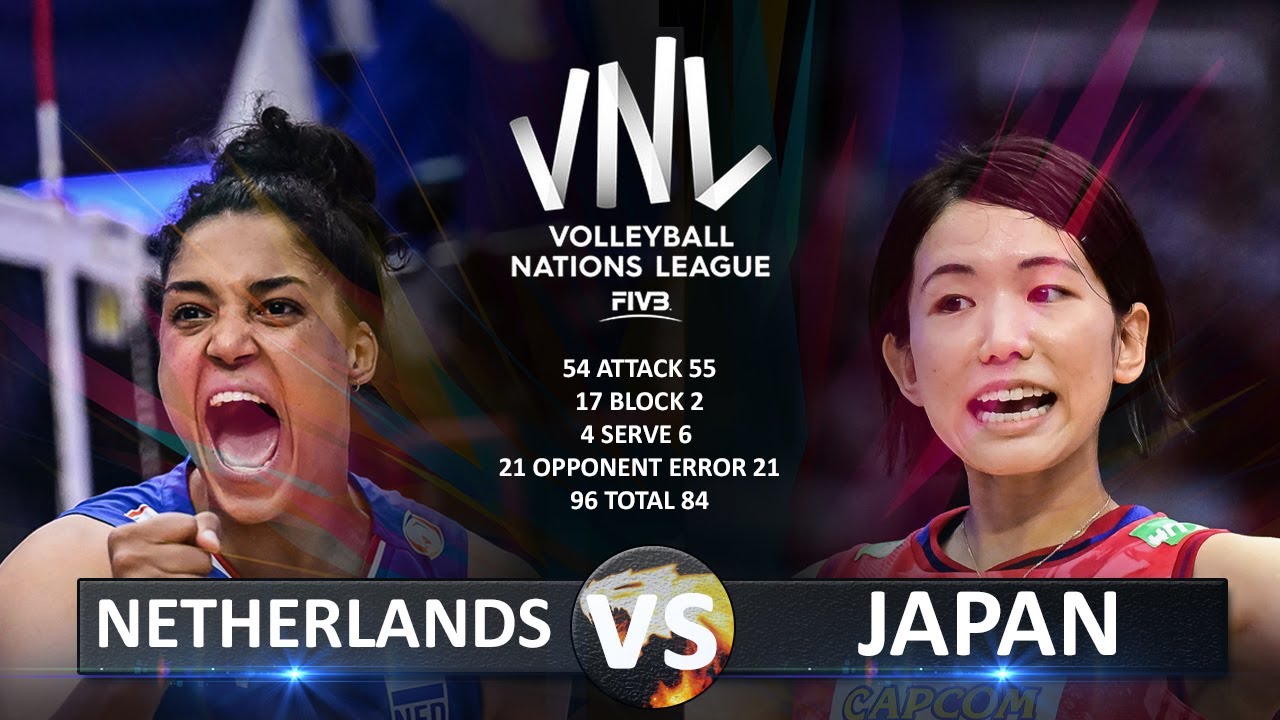 Netherlands vs Japan | Women's VNL 2023 - YouTube