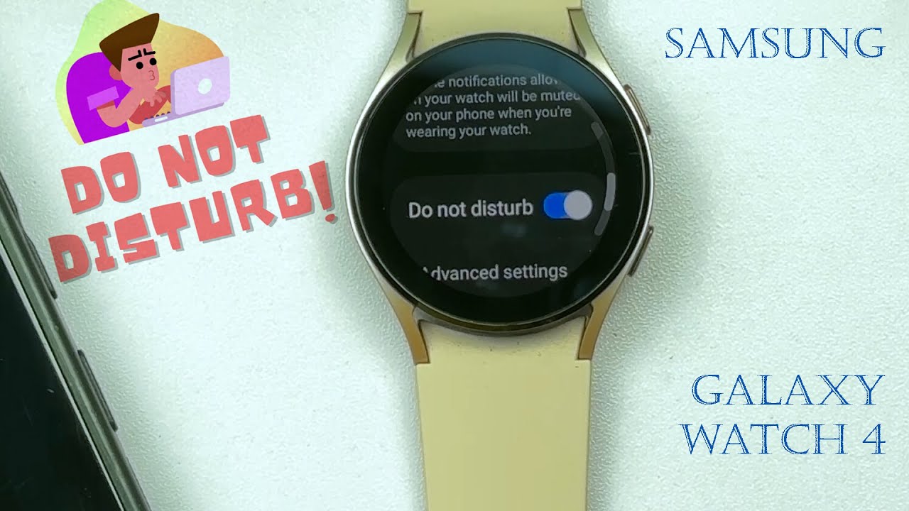 How to Enable Do Not Disturb Mode on Samsung Galaxy Watch 4 - YouTube