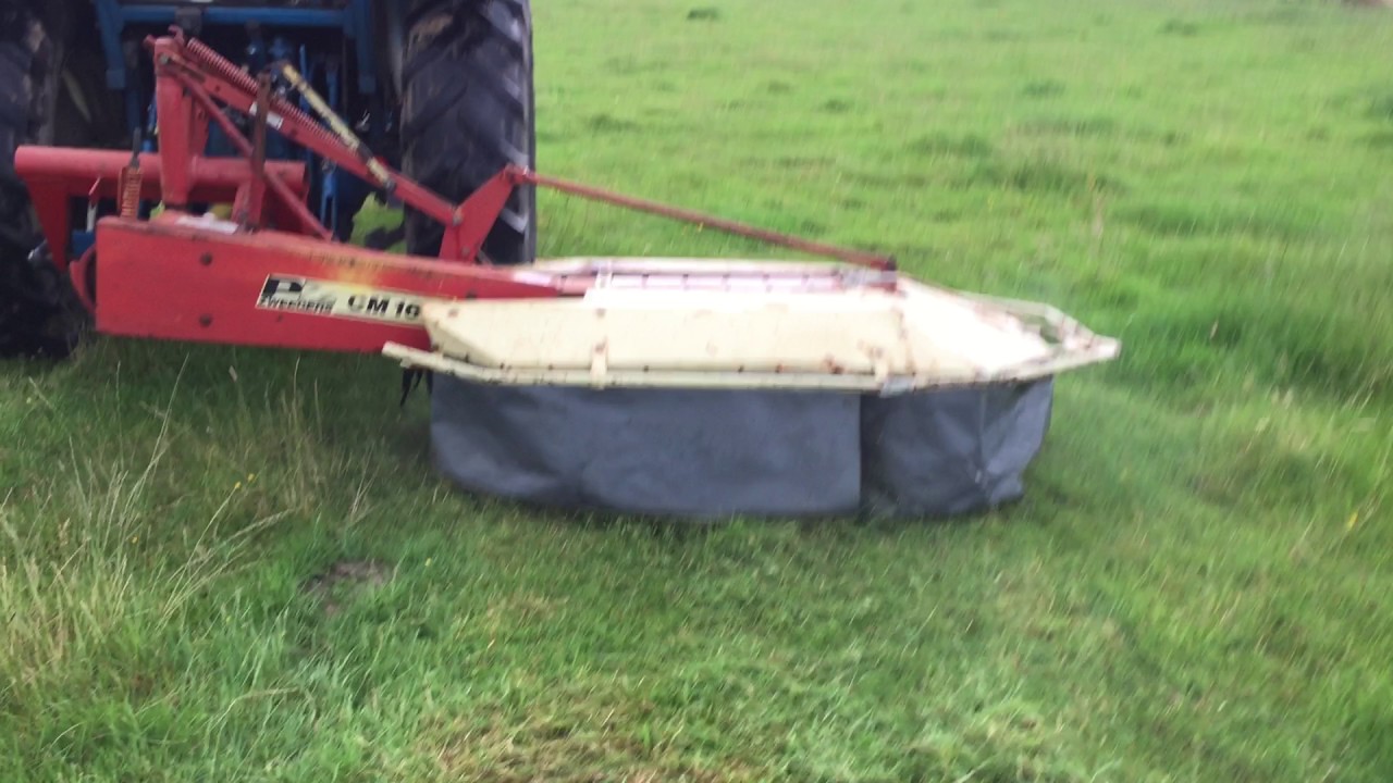 PZ CM 165 2 Drum Mower Grass Topper - YouTube