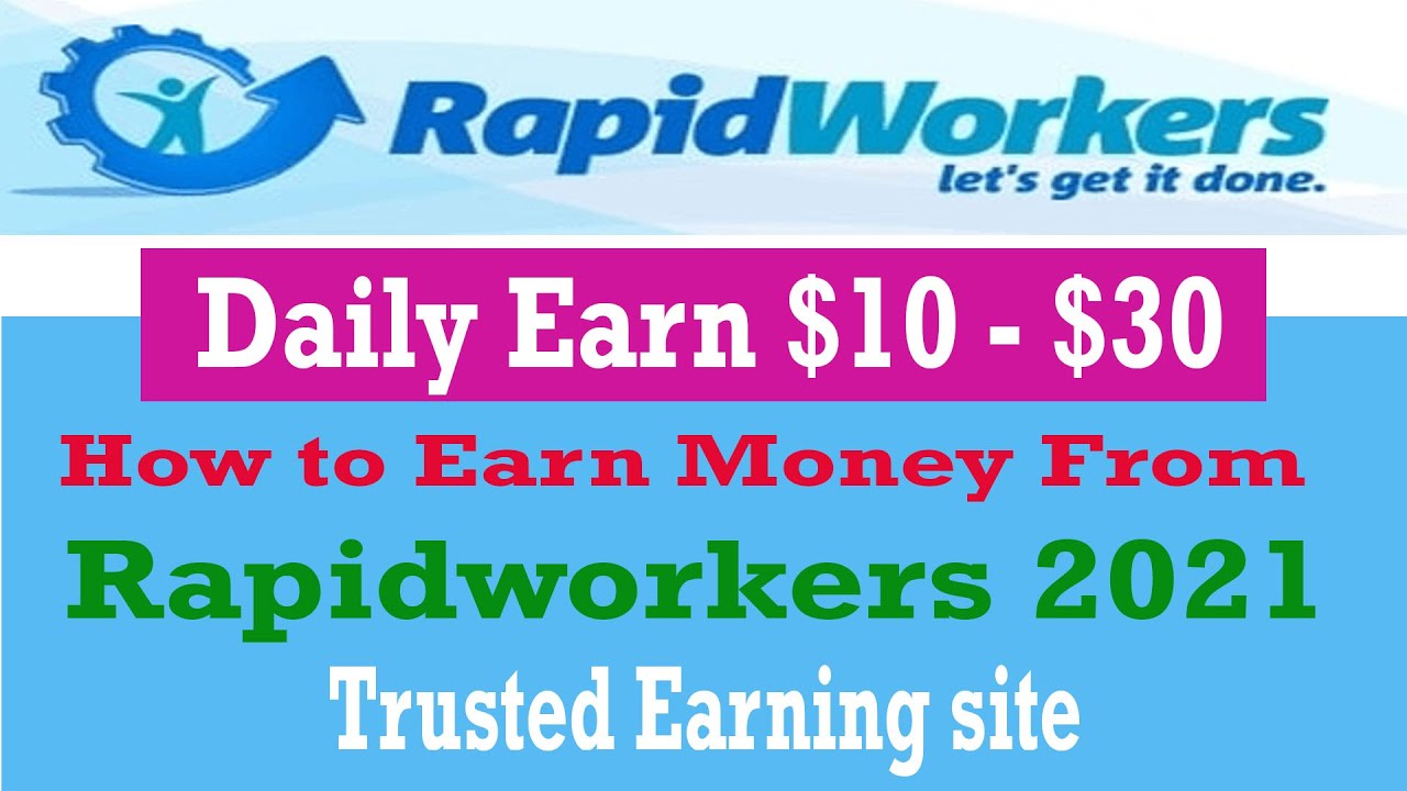How to Earn Money From Rapidworkers 2021 | Rapidworkers Bangla Tutorial ...