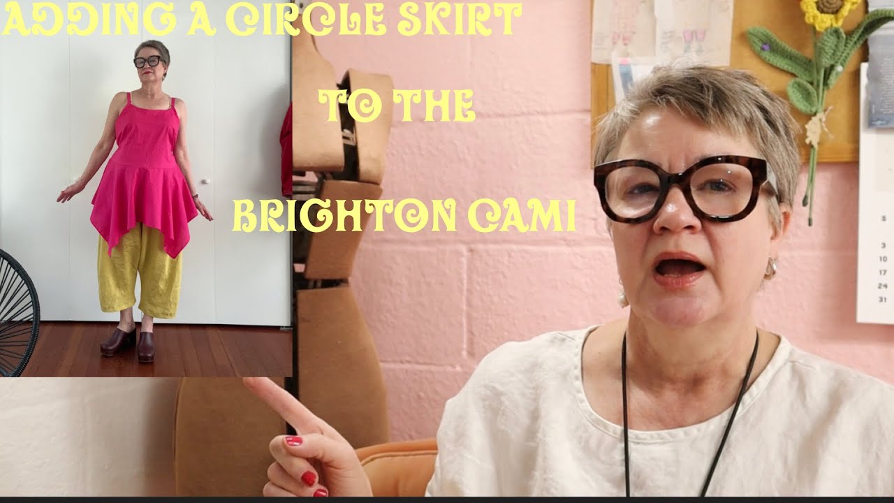 Adding a circle skirt to the Brighton cami and some tips on Burda 7546 ...