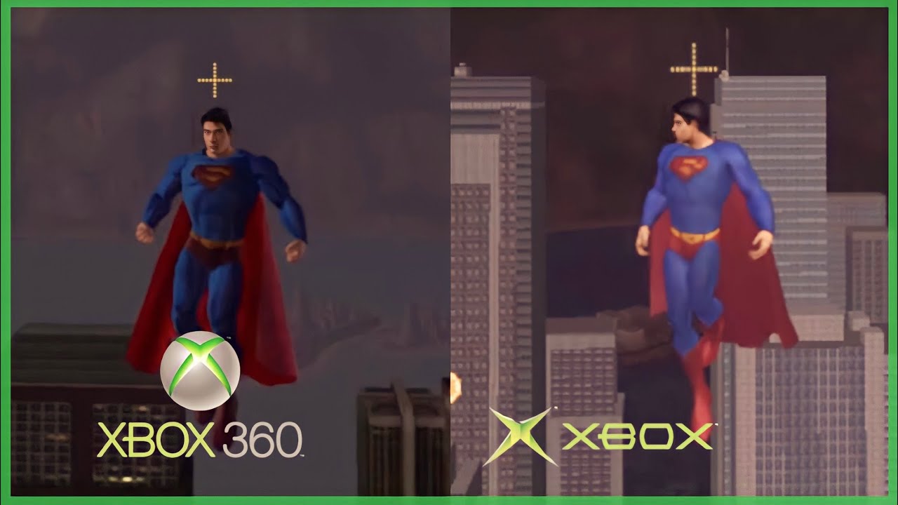 Superman Returns (2006) Xbox 360 vs OG Xbox - YouTube