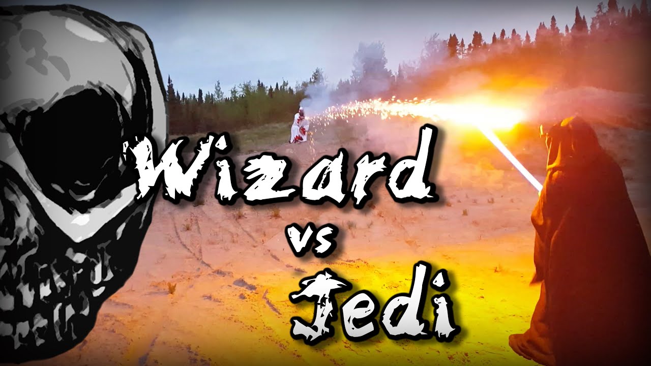 Wizard vs Jedi 2 | Fireworks vs Lightsaber - YouTube