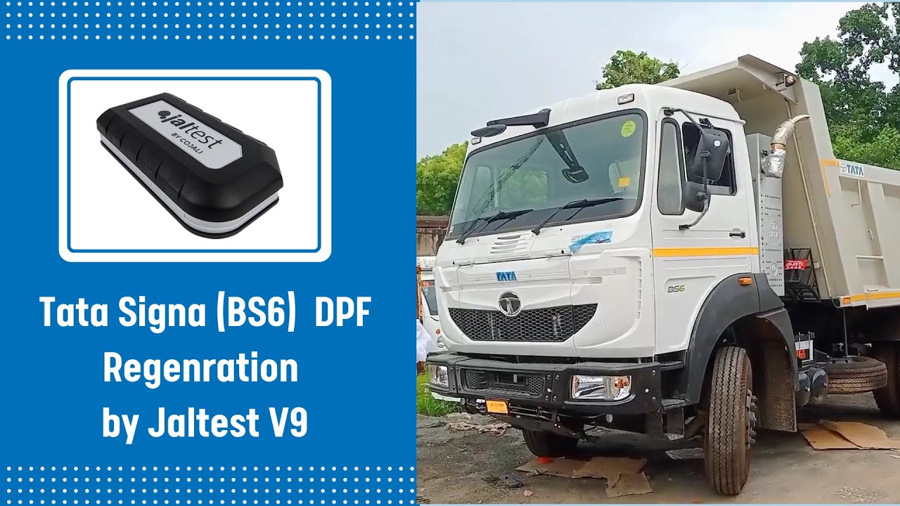Tata Signa (BS6) DPF Regenration by Jaltest India Scanner Kit V9 - YouTube
