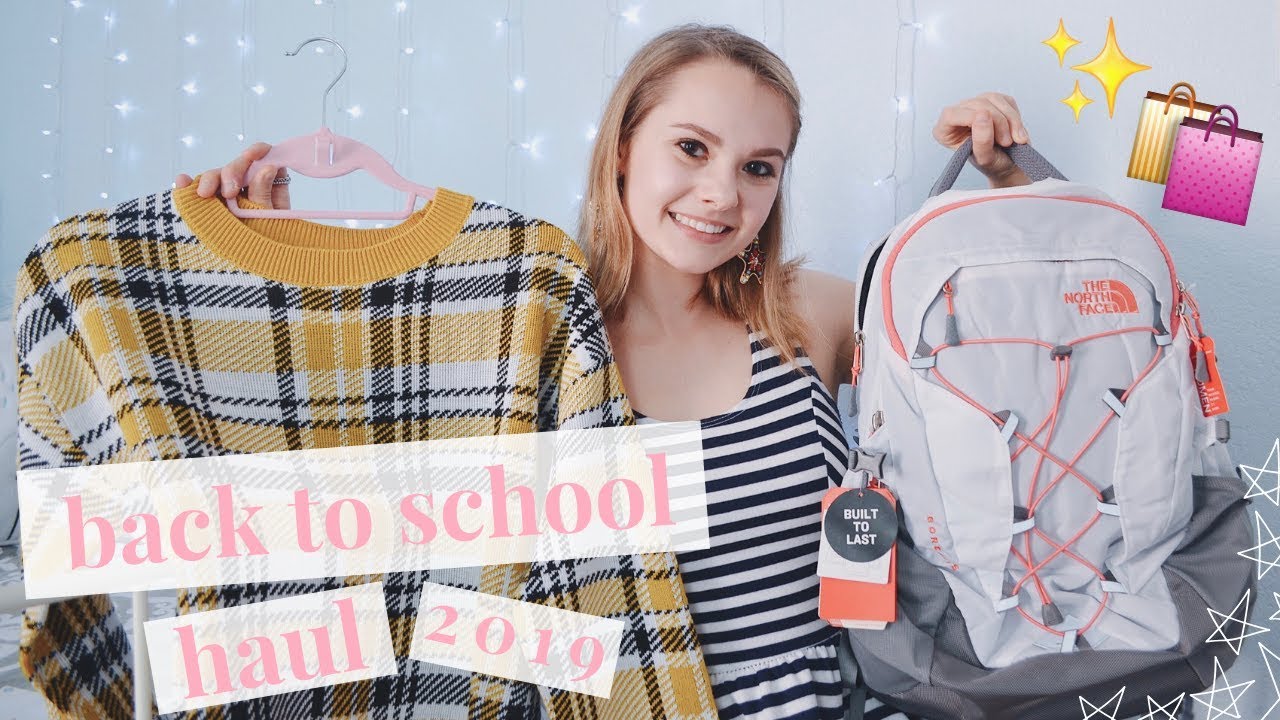 Back to School Haul 2019 | Clothing + College Essentials - YouTube