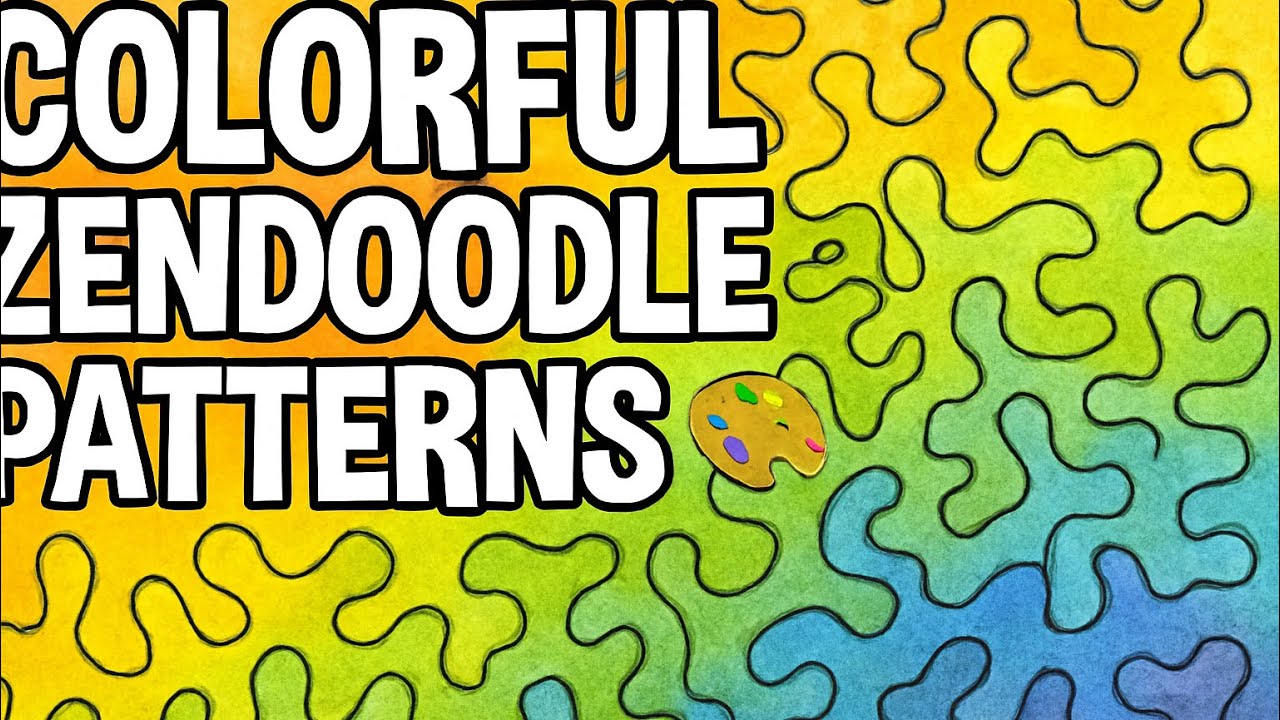 Colorful Zendoodle Patterns 🎨 | Relaxing Gradient Flow ...