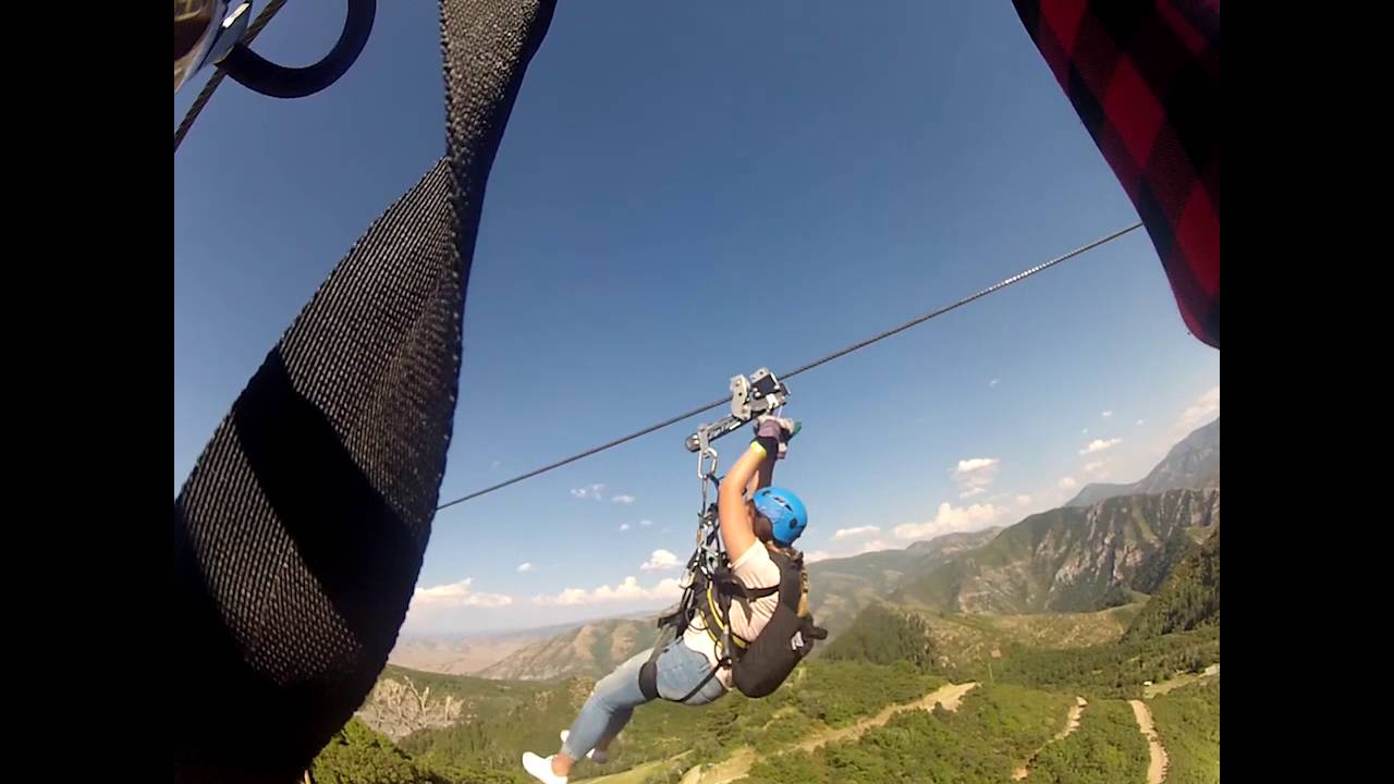 Maddy & Chris at Sundance Zip Line - YouTube