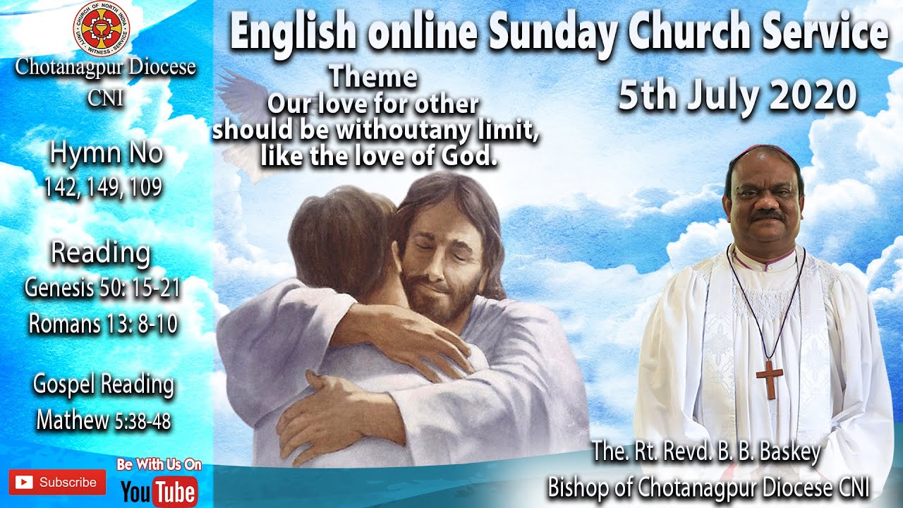 English Sunday Online Church Service | 5th July 2020 | Chotanagpur ...