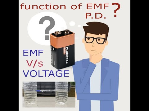 Difference Between EMF And VOLTAGE Or P.D./Electrical/Basic - YouTube