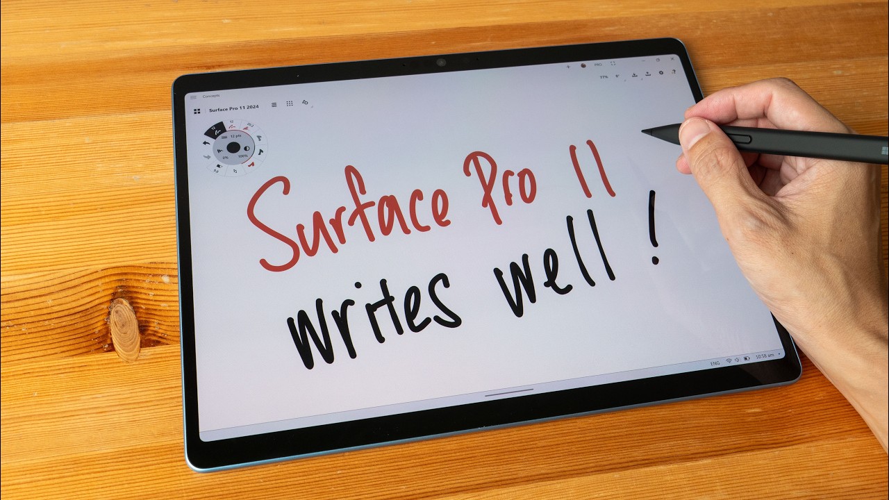 Surface Pro 11 - Handwriting Note Taking Test - YouTube