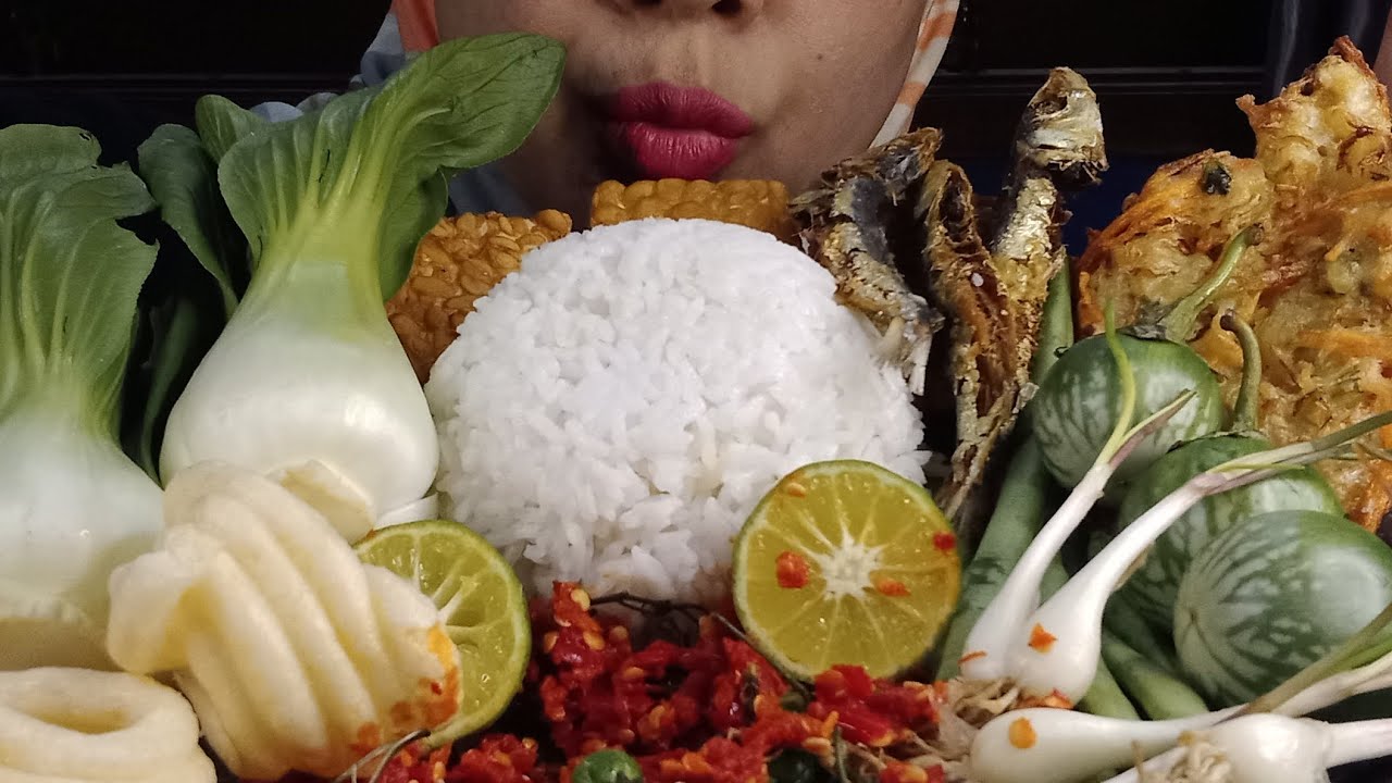 MENU SEDERHANA🌶, NASI IKAN ASIN, TEMPE GORENG, SAMBAL+LALAPAN🥬 - YouTube