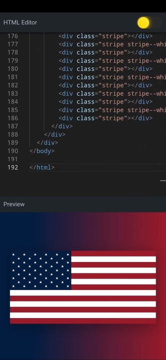 🇺🇸 Coding the US Flag with HTML & CSS | Watch the Flag Come to Life! # ...
