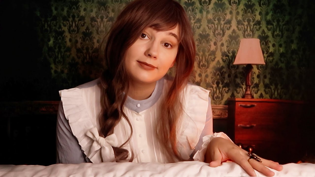 ASMR 🛏 SLEEPY VICTORIAN BEDTIME ROLEPLAY 🕯 English Accent, Reading ...