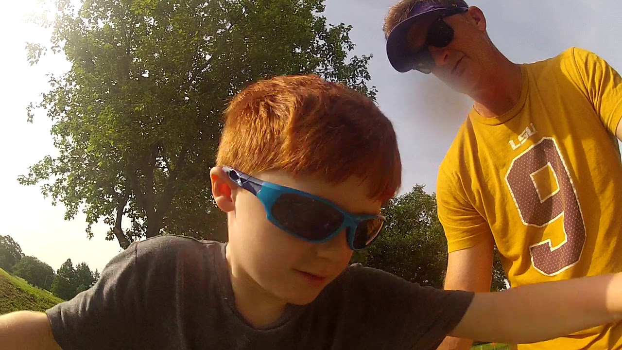 Matthew learning to ride a bike - YouTube