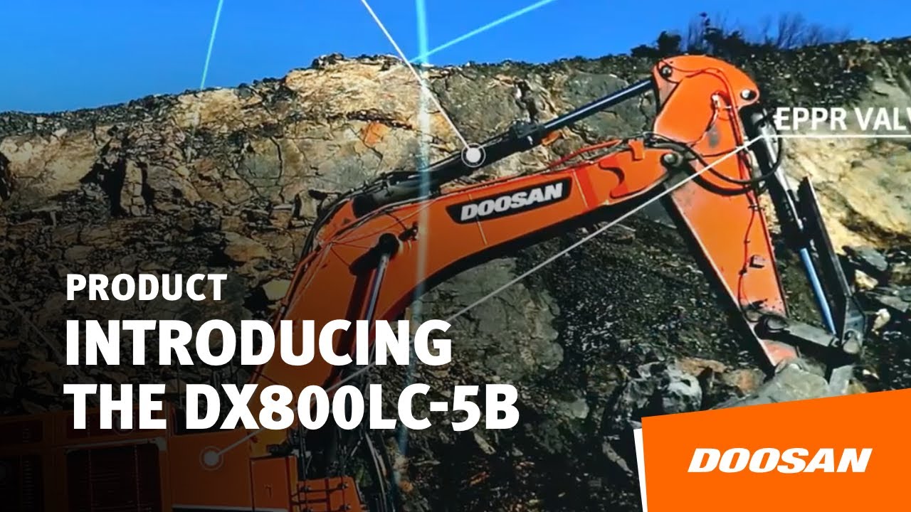 Introduction of the Doosan DX800LC-5B Crawler Excavator - YouTube