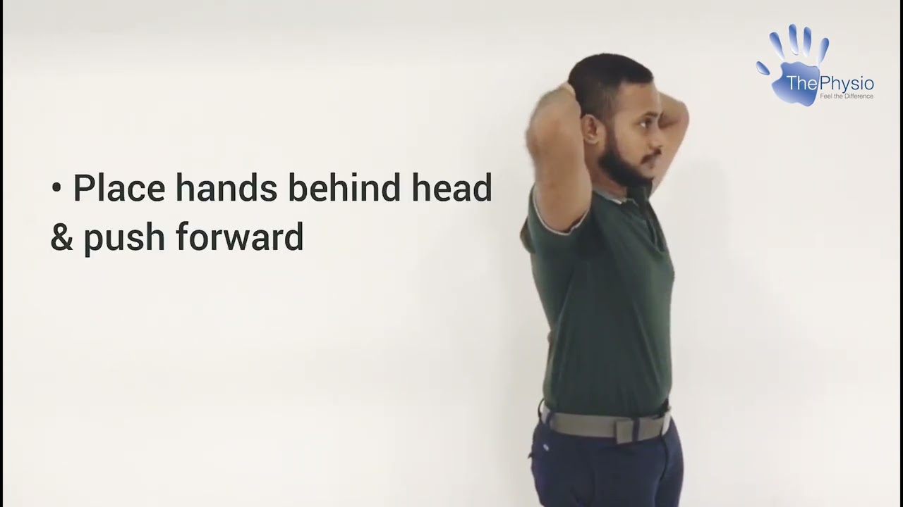 Neck Isometric Extension - YouTube