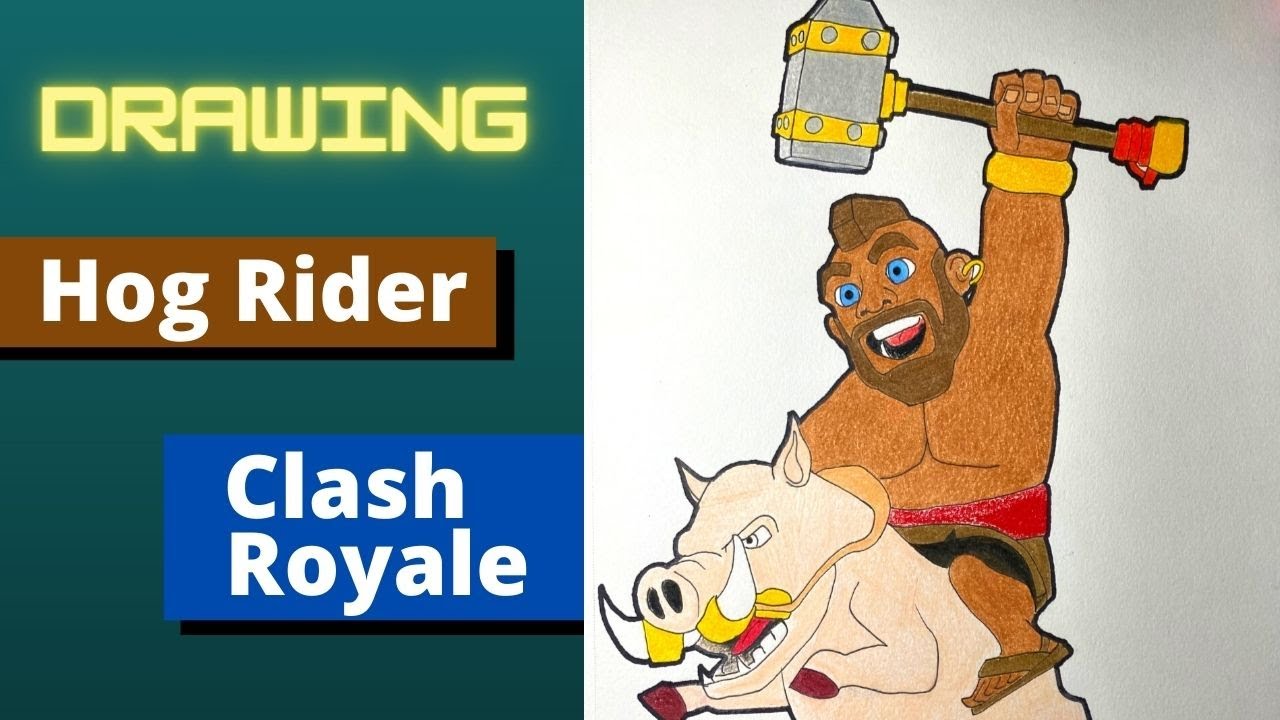 Drawing Hog Rider | Clash Royale - YouTube