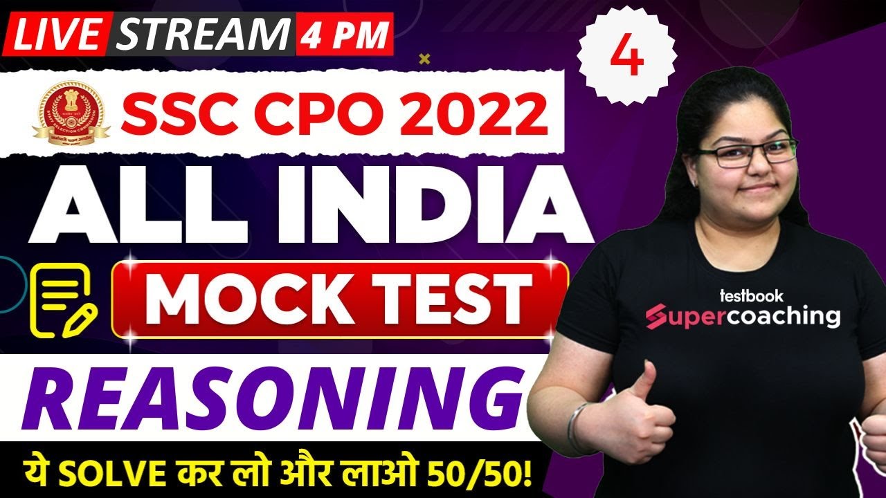 SSC CPO Reasoning Mock Test 2022 | Reasoning Practice Questions for SSC ...