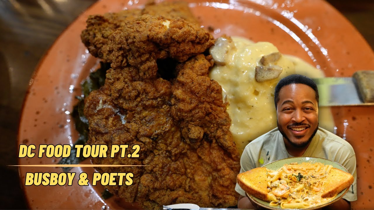 Washington DC Food Tour pt. 2 | Busboy & Poets - YouTube