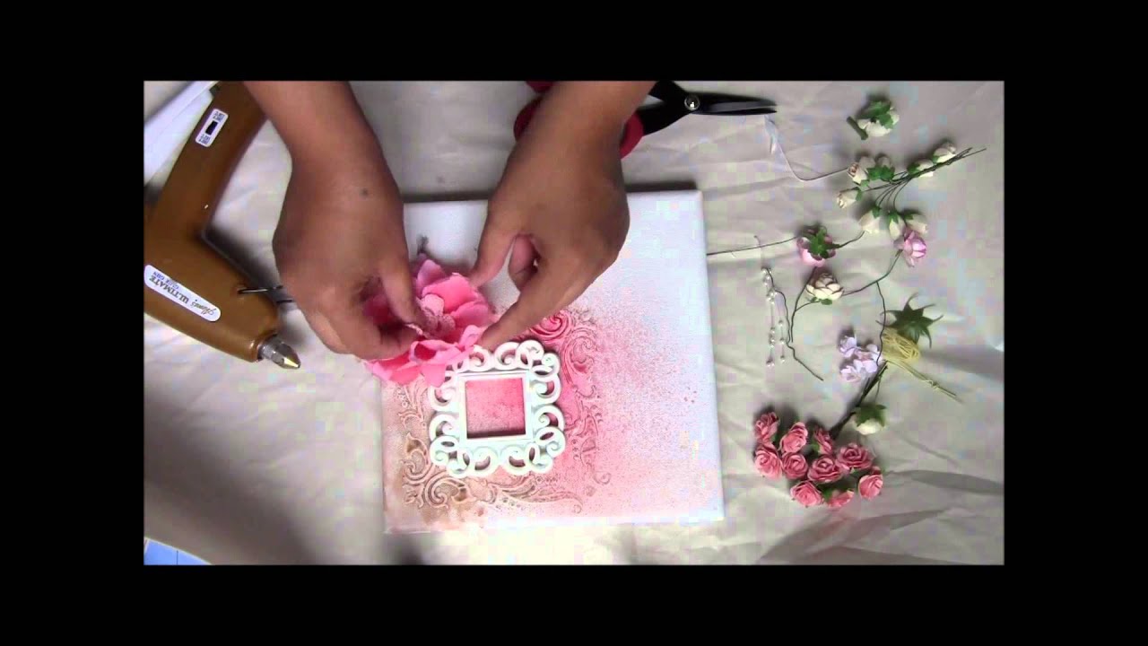 Basic Mixed Media Canvas Start to Finish! - YouTube