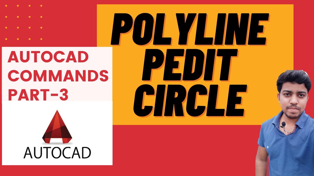AutoCAD Command | Polyline Command | Pedit Command | Circle Command | - YouTube
