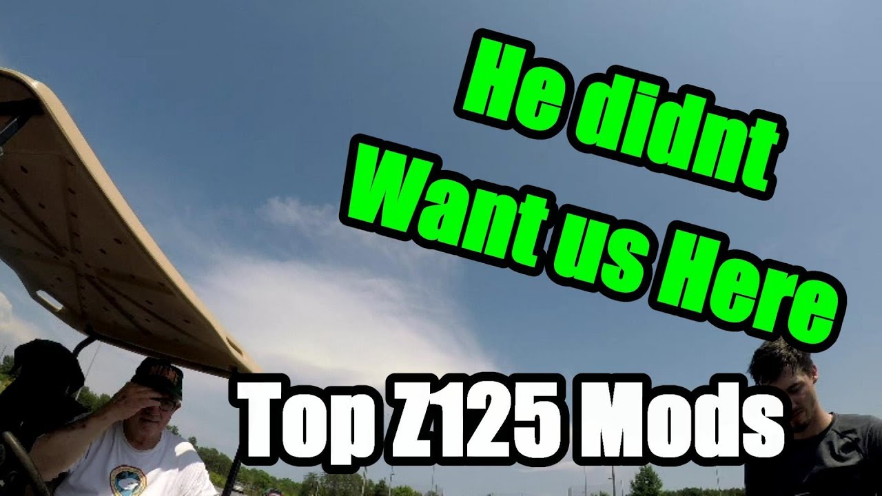 Top z125 Mods | Kicked out of a Parking Lot for Dragging Knee - YouTube