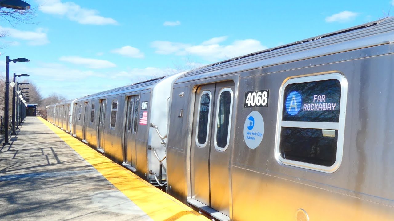 IND Rockaway Line: R46, R179 & R211 (A) Train @ Aqueduct-North Conduit ...