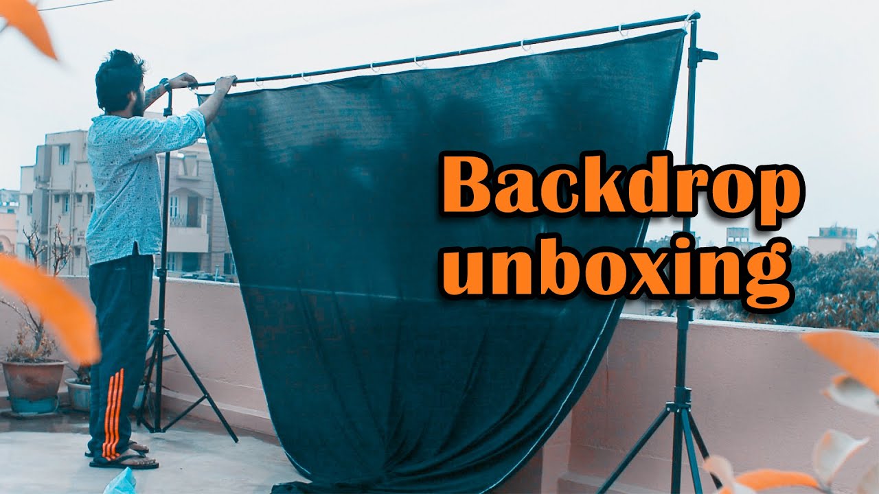 Black Backdrop Photography Stand Kit - Unboxing - Cheap Photoshoot ...