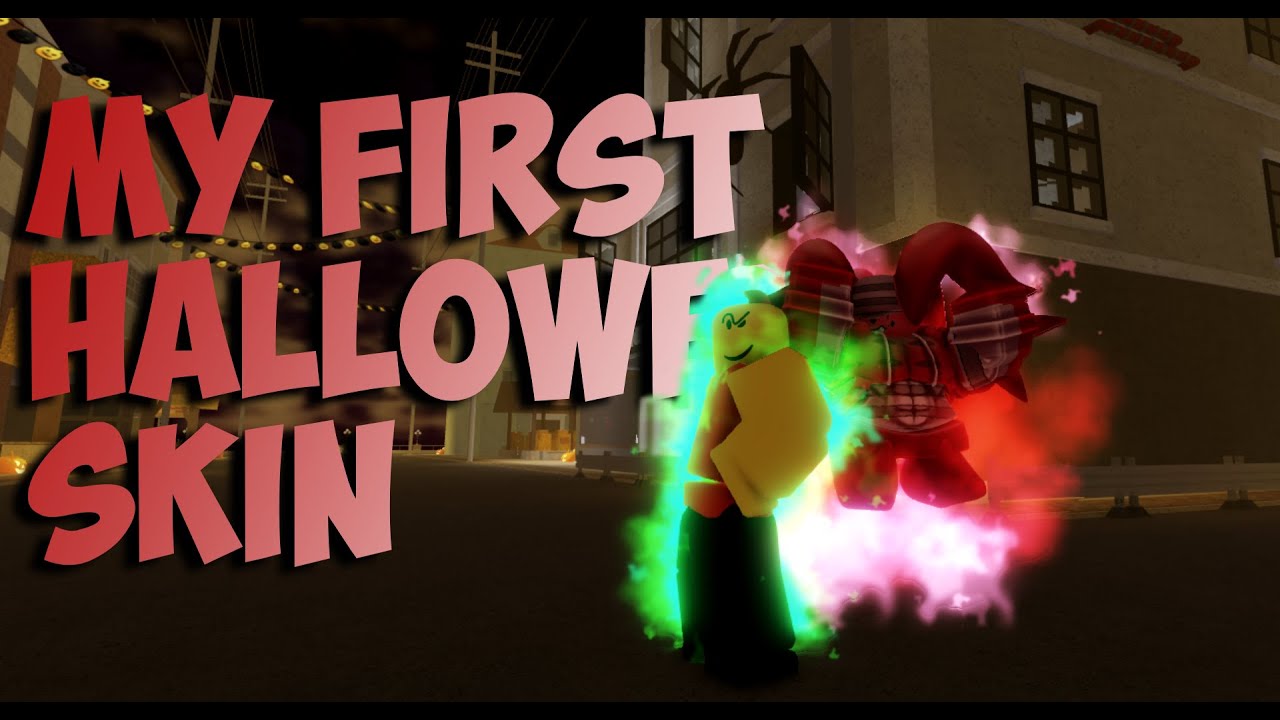 [YBA] Getting My FIRST Halloween Skin - YouTube