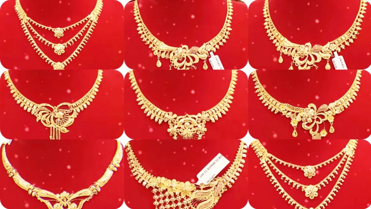 wedding special necklace.lightweight jewellery collection - YouTube