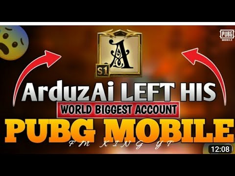 Arduzai why left pubgmobile complete story worlds biggest account - YouTube