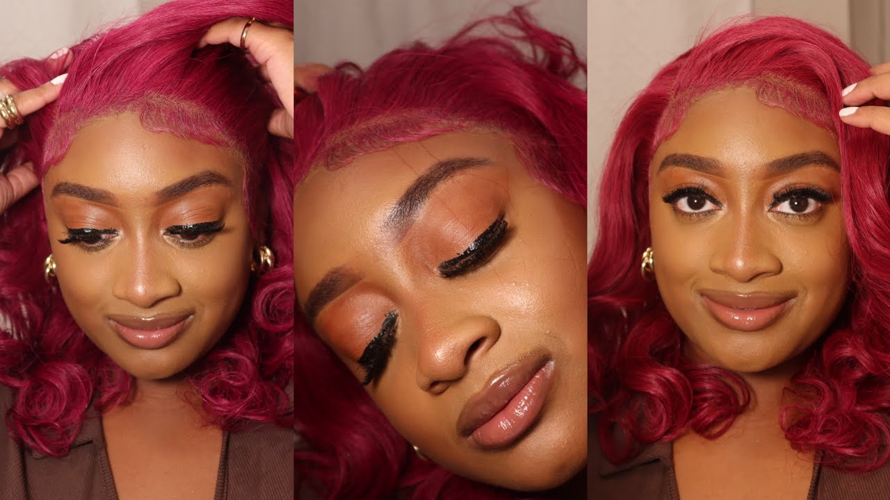 Detailed Wig Install Start To Finish | Red Wig Install Step By Step ...