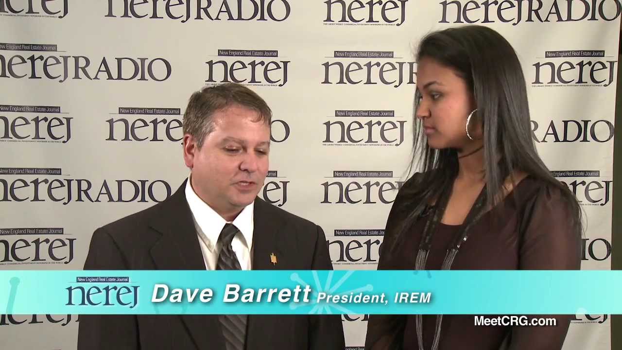 Dave Barrett of IREM Boston at Cocktails & Conversations interview with Maxine Ramos of NEREJ ...