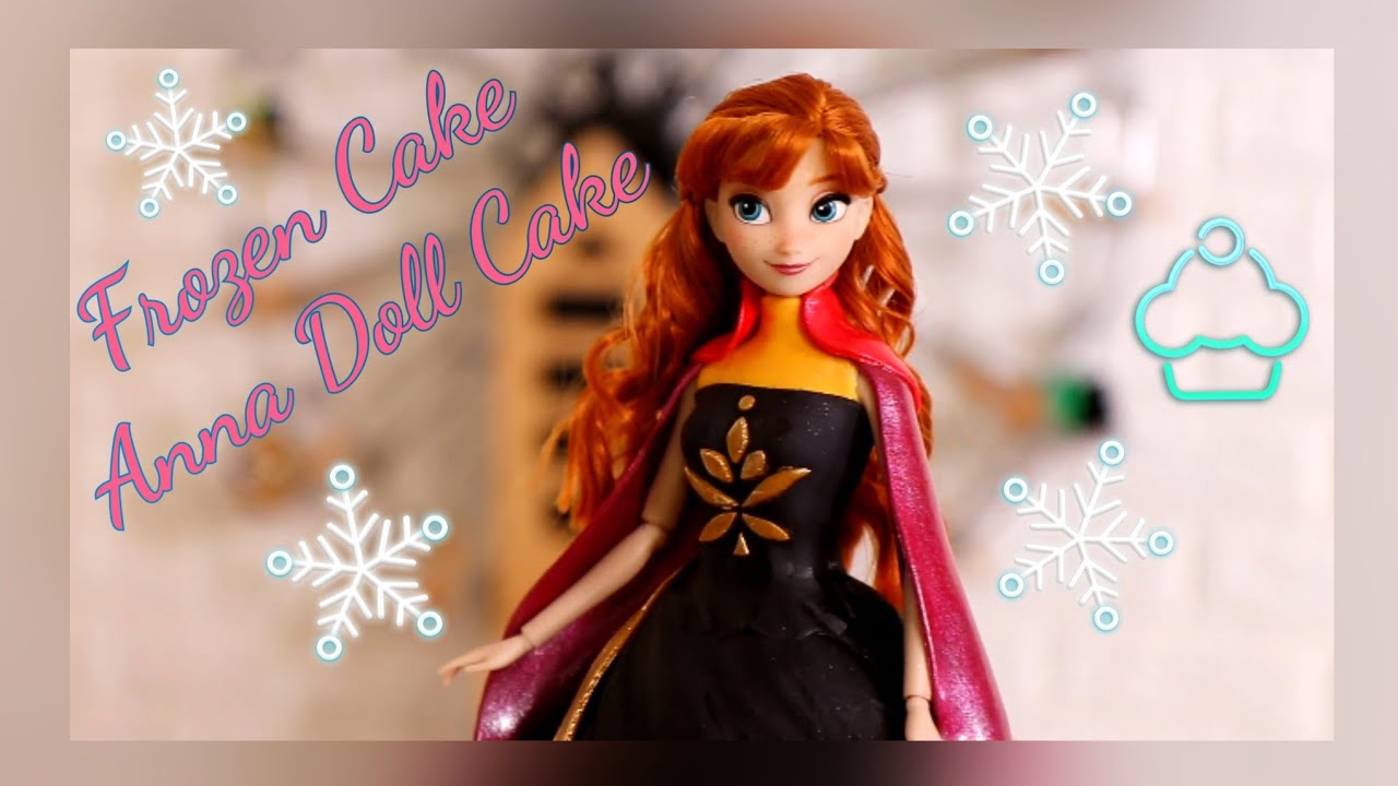 Frozen Cake - Anna | how to make Frozen doll cake| TIPSMIX - YouTube