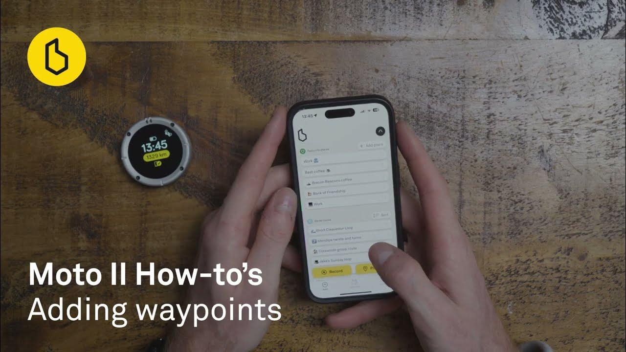 Moto II How-to: Adding Waypoints - YouTube