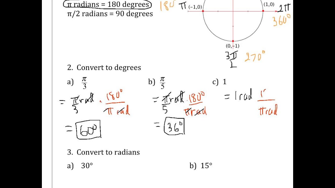 142 6.1 Radians and Degrees - YouTube