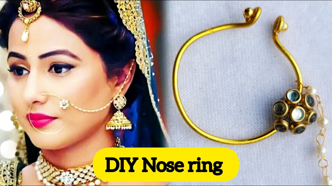 😱How to make Fake Nose Ring #miniartjain8 #youtube #howtomake - YouTube