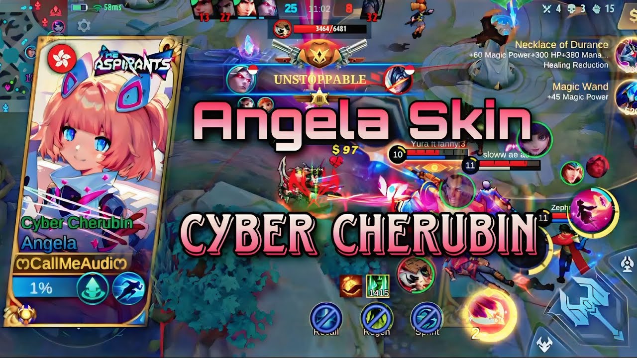 Gameplay Angela Skin Aspirant ♪♪♪🌸🌸 - YouTube