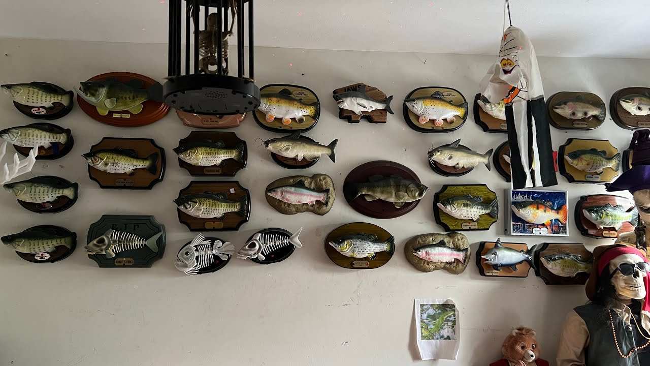 my singing fish collection - YouTube