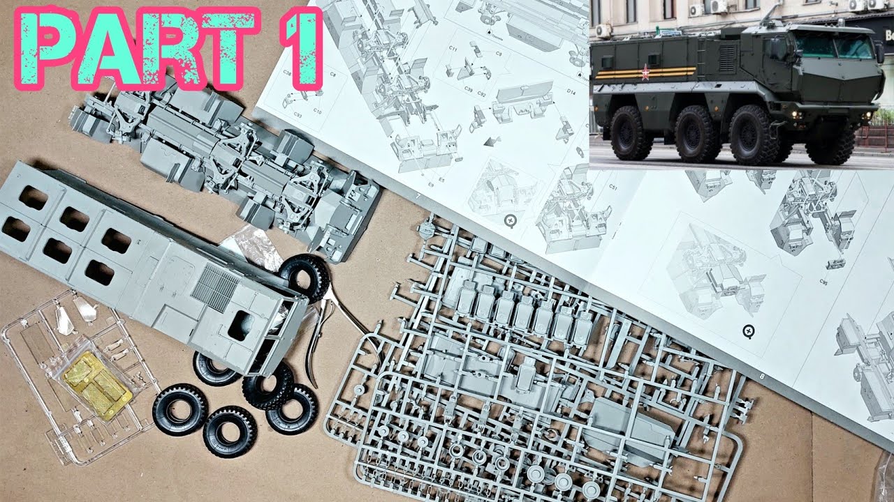 Kamaz typhoon-k Russian MRAP model assembling/making (part 1) - YouTube