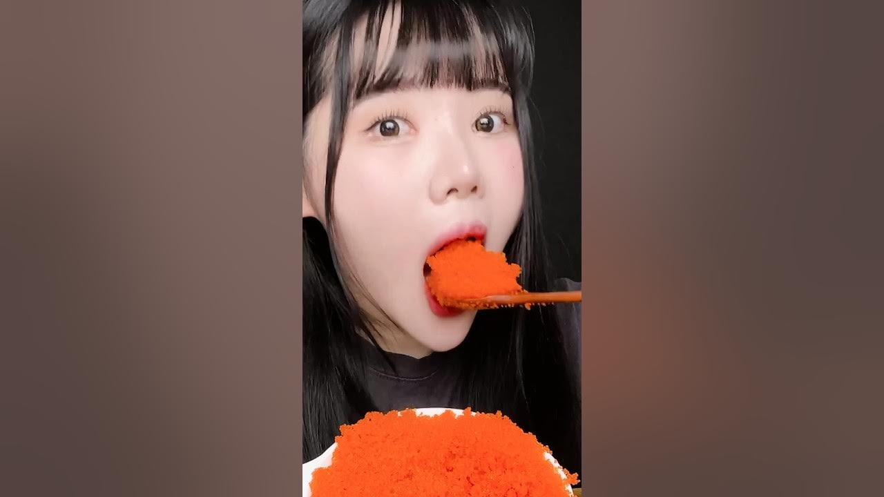 소리대박 날치알만 듬뿍 먹어보기 Asmr Youtube