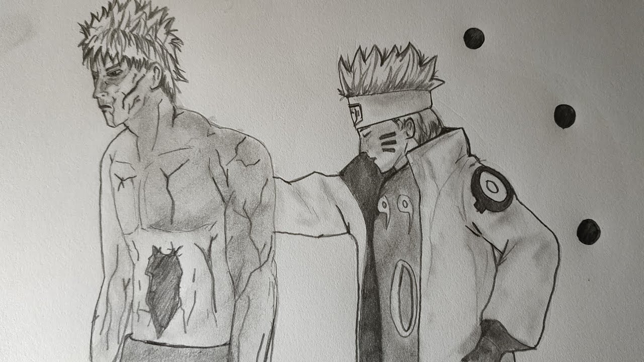 obito's death Pencil Sketch - How to draw Obito uchiha And Naruto ...