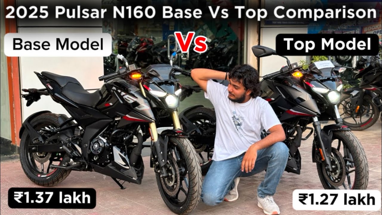 2025 Bajaj Pulsar N160 Top & Base Model Comparison | Which One Should ...