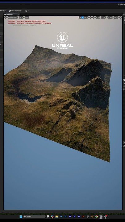 Fast Landscape design in Unreal Engine 5 #3dartist #unrealengine #unrealengine5 #environmentart ...