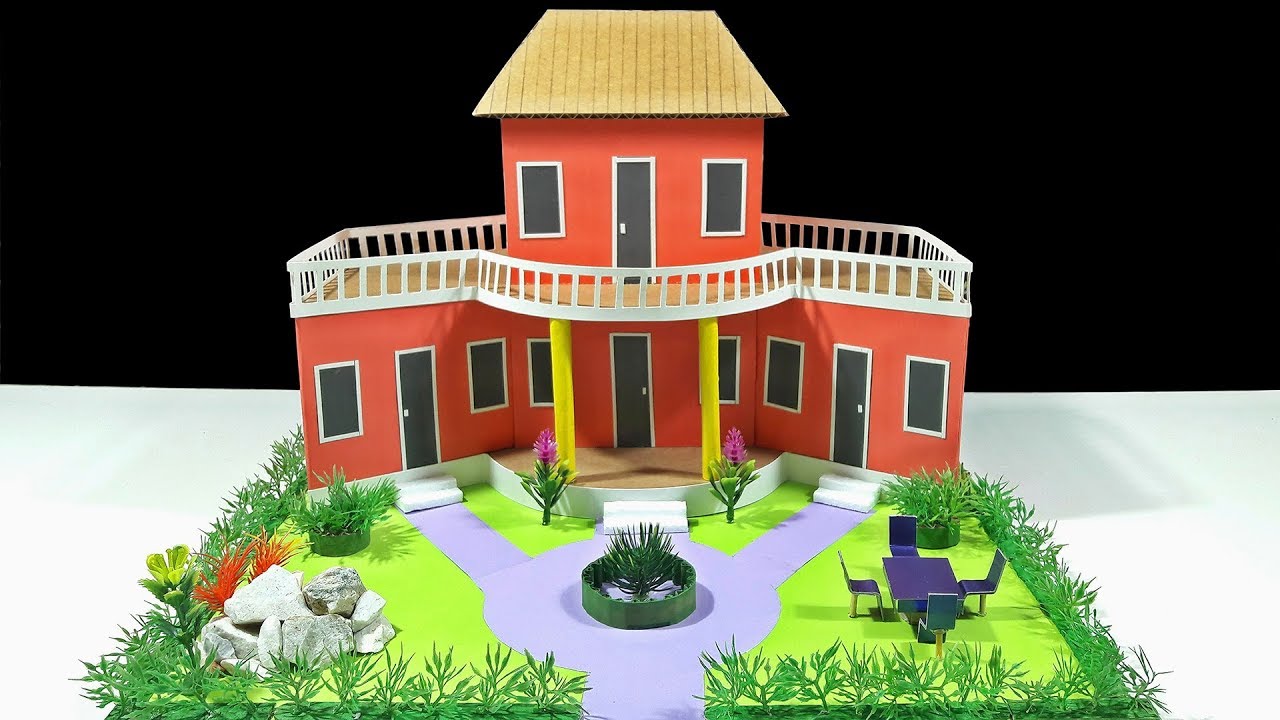 How To Make Beautiful Dream House With Cardboard-DIY Dream House - YouTube