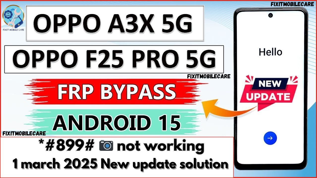 Oppo a3x android 15 frpunlock new security 2025 March best Soulation 👌 ...