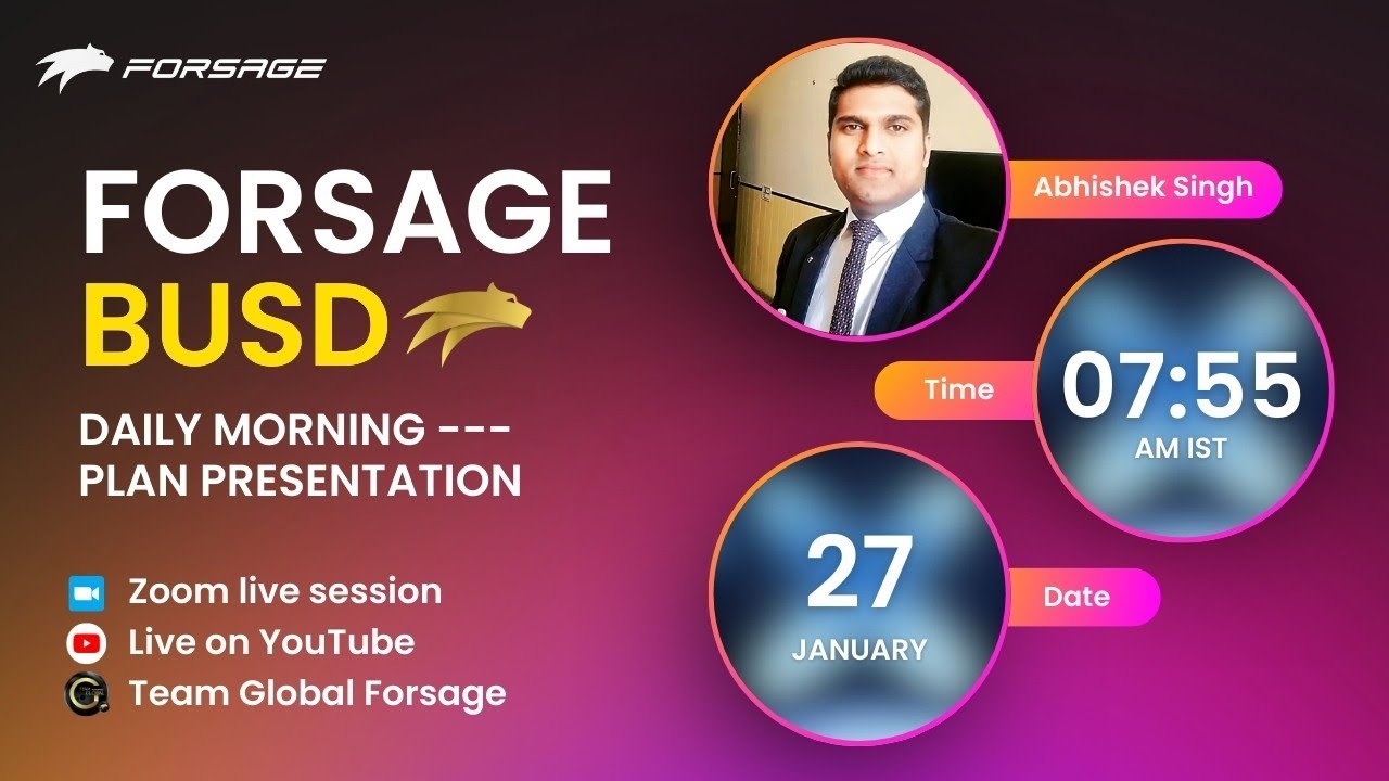 FORSAGE TEAM GLOBAL MORNING TRAINING SESSION BY PREM KUMAR SIR - YouTube