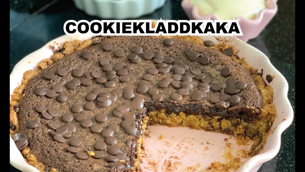 Cookiekladdkaka baka recept - YouTube